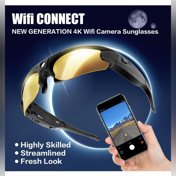 Accessories | 4k Hd Sport Camera Wwifi Camera Sunglasses Wuv40 ...